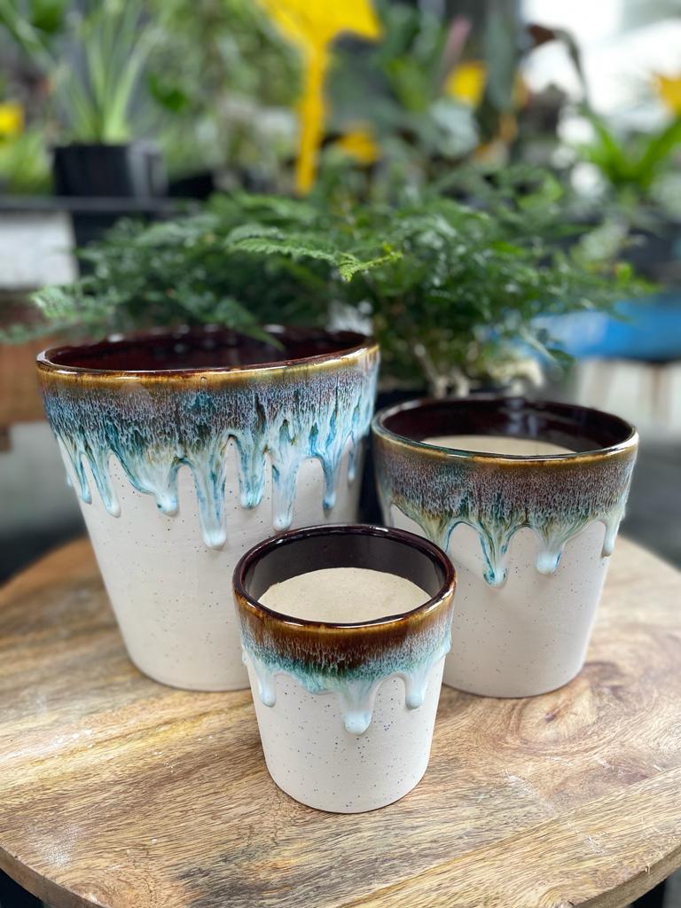 Glimmer Pots (set of 3) | Canberra Nursery & Garden Centre
