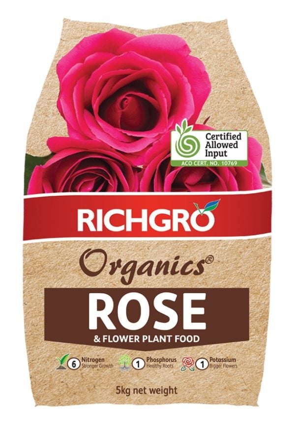 Organics Rose & Flower Plant Food 5Kg | Canberra Nursery & Garden Centre