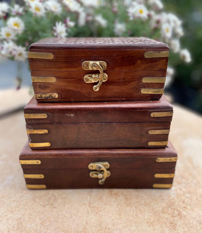 Set of 3 star jaali box | Canberra Nursery & Garden Centre