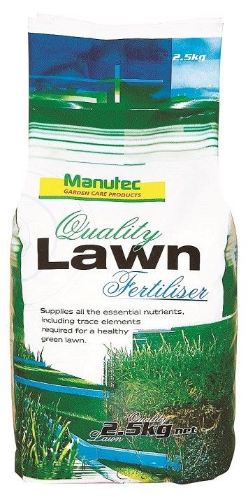 MANUTEC LAWN FERTILISER 2.5KG | Canberra Nursery & Garden Centre